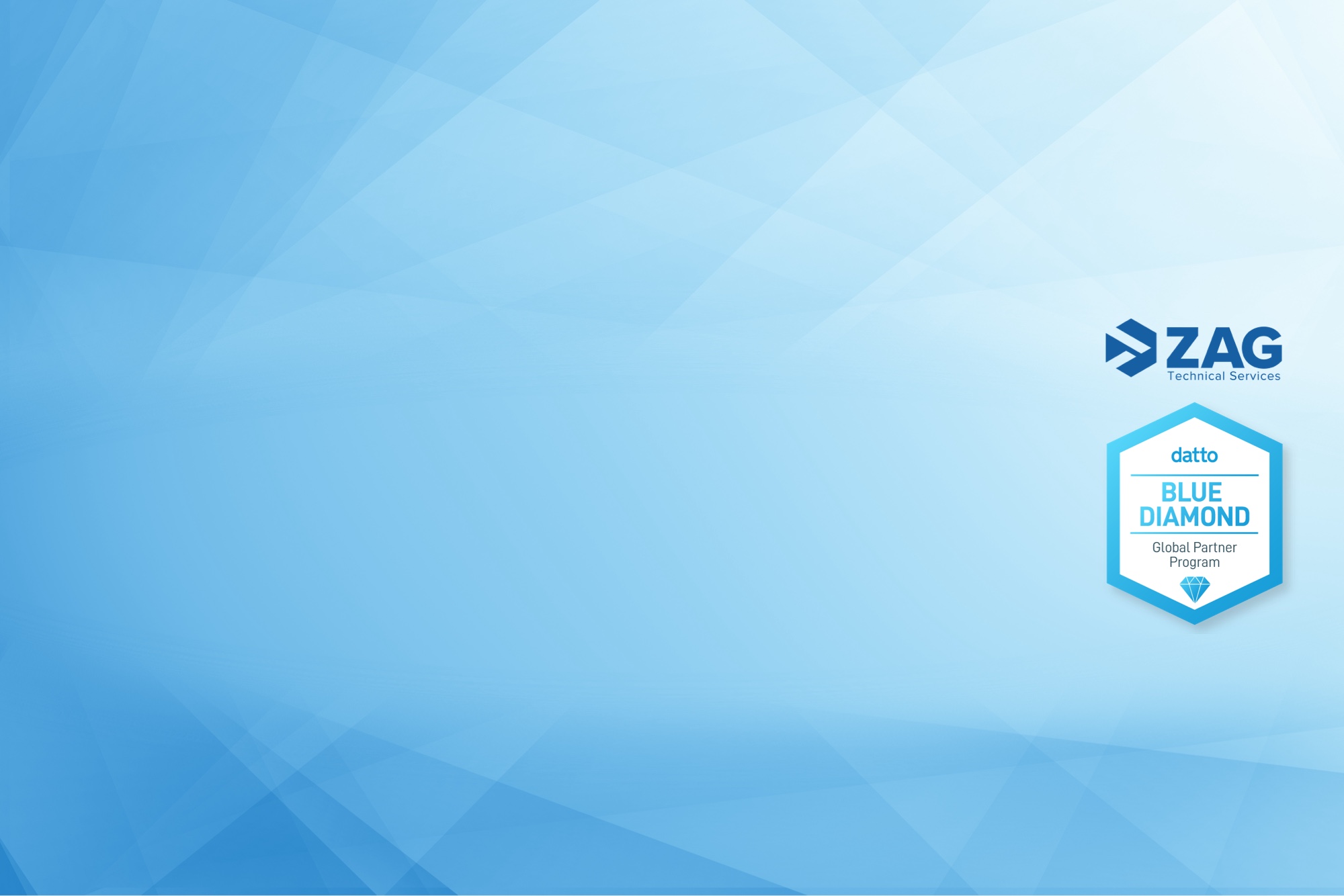ZAG Achieves Blue Diamond Partner Status with Datto | ZAGTECH.COM